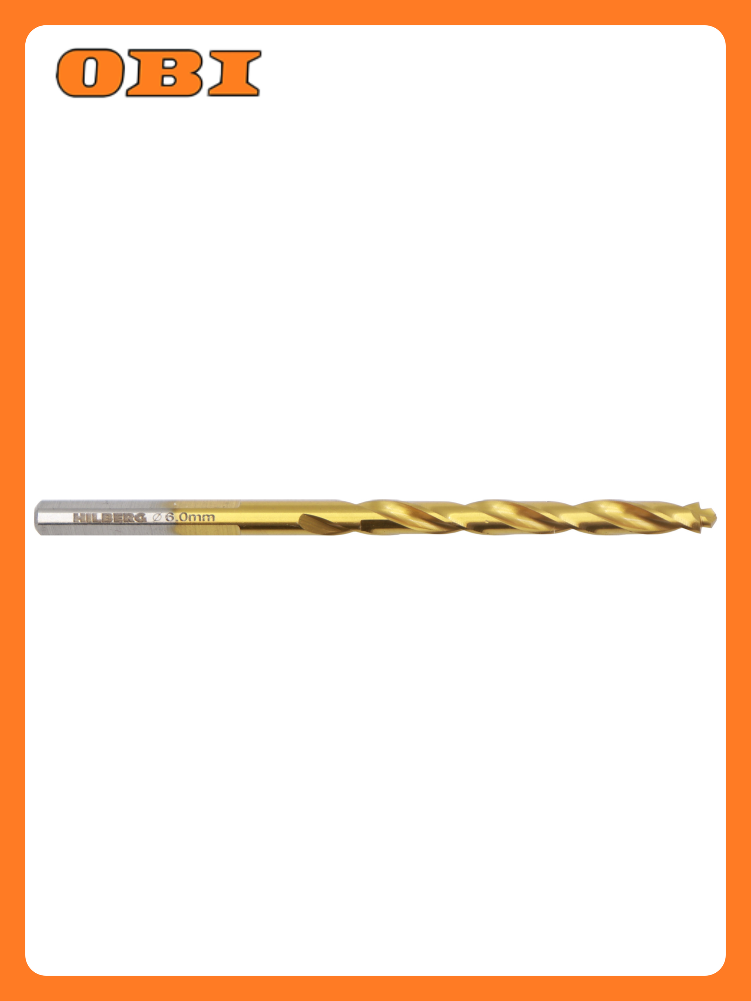 Сверло по металлу 6.0*93(57) мм HILBERG Cobalt 5% TOP, CO060