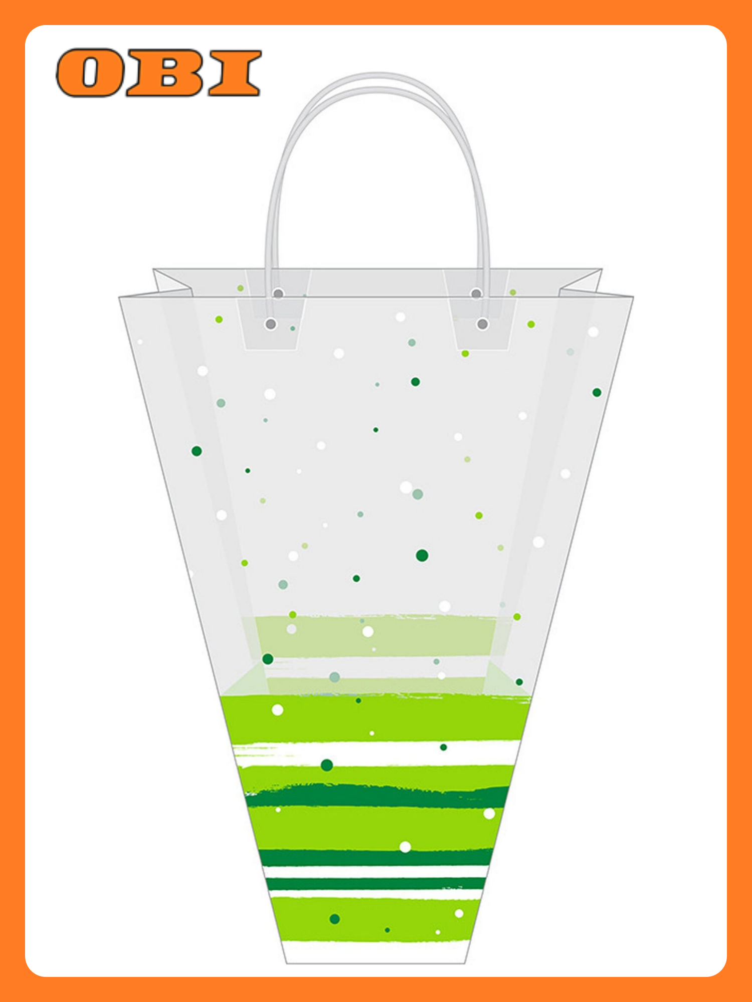 Сумка для цветов GARDEN SHOW 44,5х34х12 см пластик в ассорименте