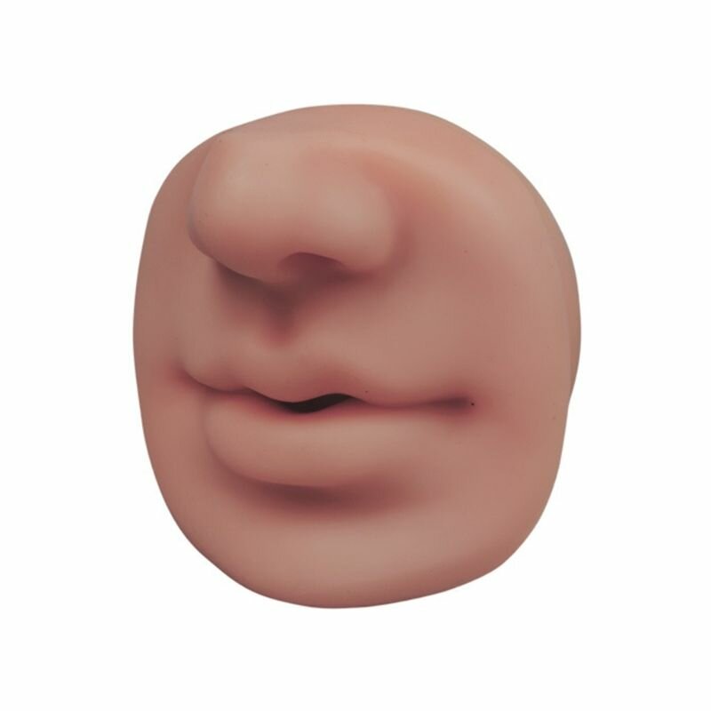 Модель для практики улыбки губ с силиконовой татуировкой 5d stereo-темный тон кожи