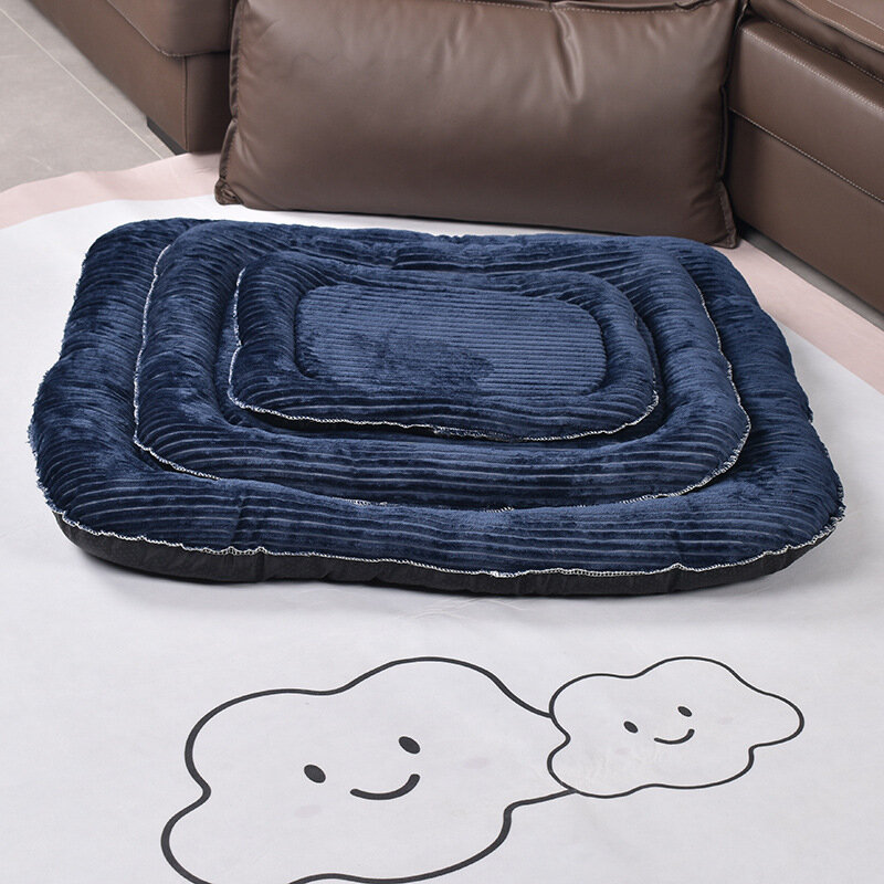Зимний теплый вельветовый коврик для собачьей будки, коврик для кошачьей будки, коврик для домашних животных, средний и