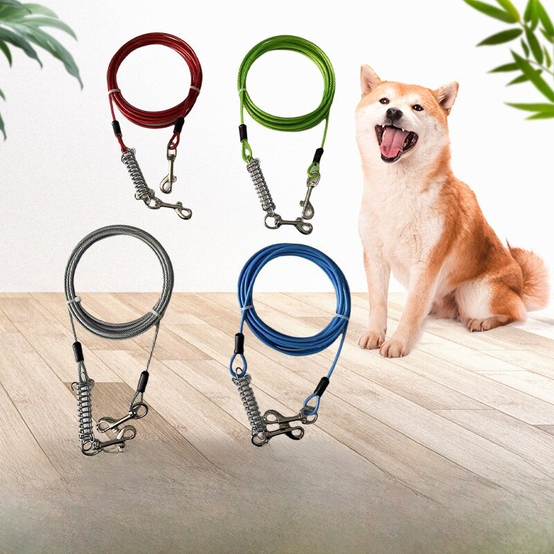 Трансграничный поводок для собак из стальной проволоки, колышек для собак, веревка для собак, цепь для собак,