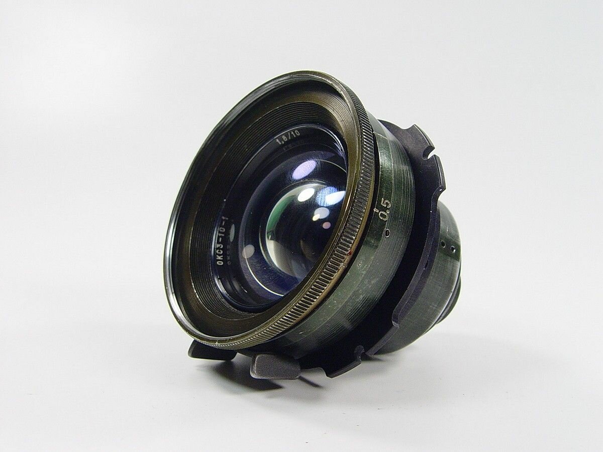 Объектив киношный светосильный. Super16. Ширик PL mount КМЗ ОКС 3-10-1 f/1.8 10mm Arriflex Arri RED. №3