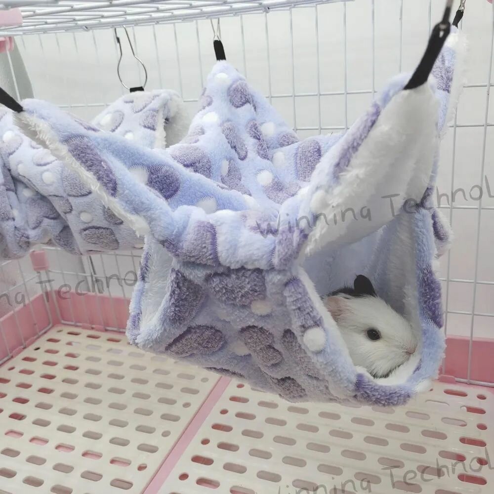 Гамак для крыс, грызунов, хорьков, гамак двухъярусный, 20х20 см. Подвесной домик для грызунов