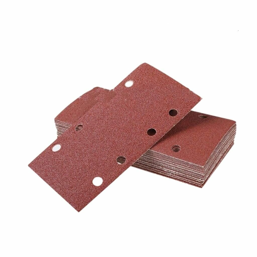 Многофункциональные листы наждачной бумаги с флокированием 185x93мм, 8 отверстий, антистатические абразивы для DIY, 40 шт. A