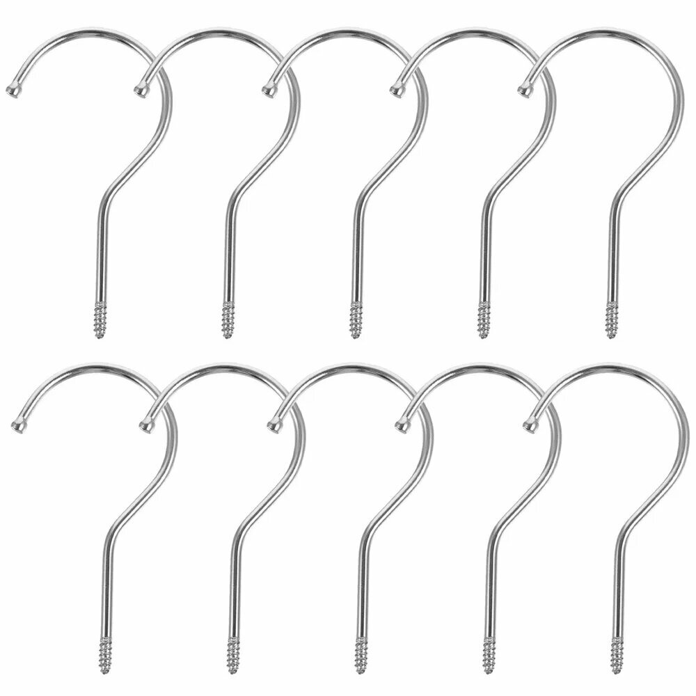 Крючки Для Хранения Одежды, Прочные, Винтовые, 10 Штук
