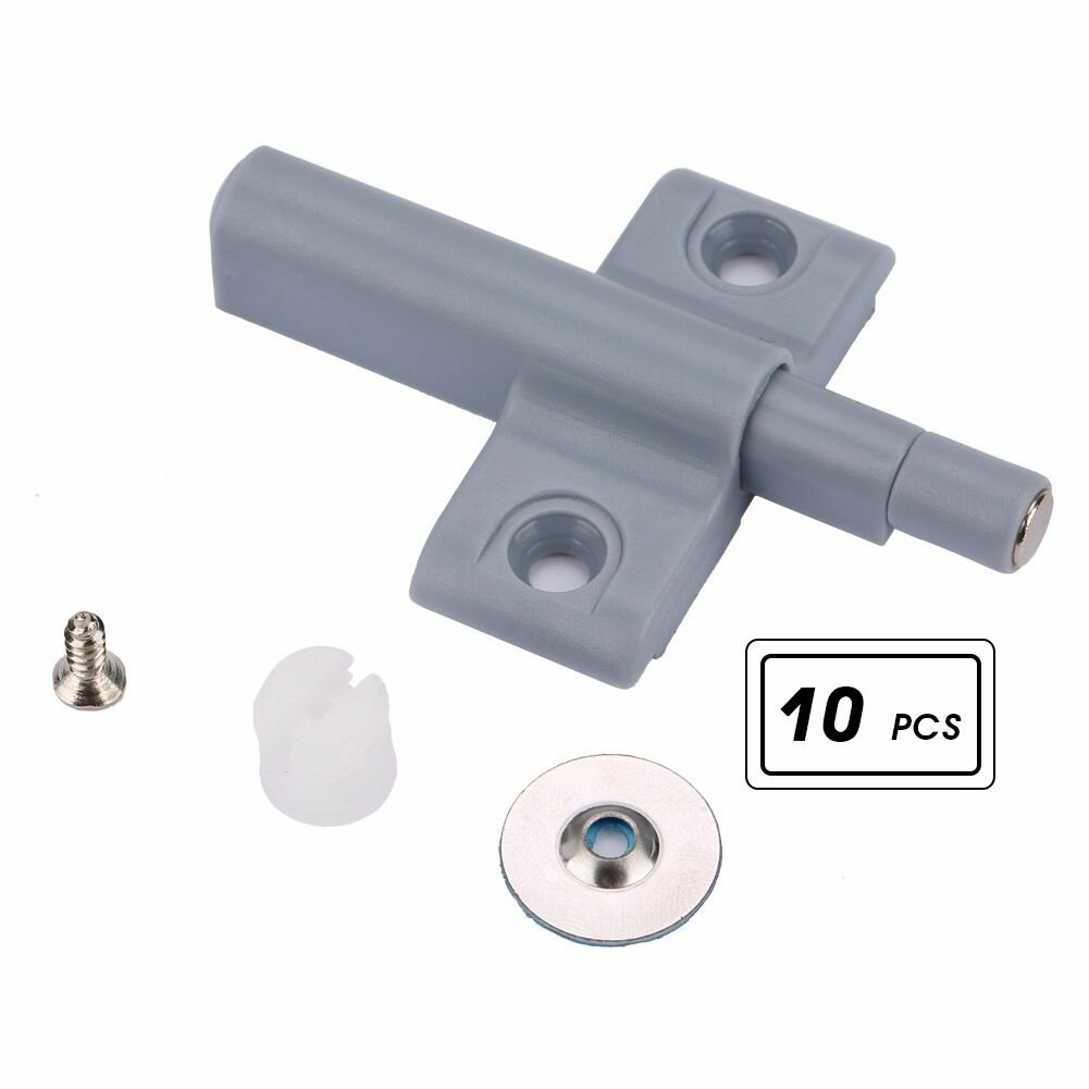 10 шт. магнитных фиксаторов для дверей и ящиков, безбарьерные ручки
