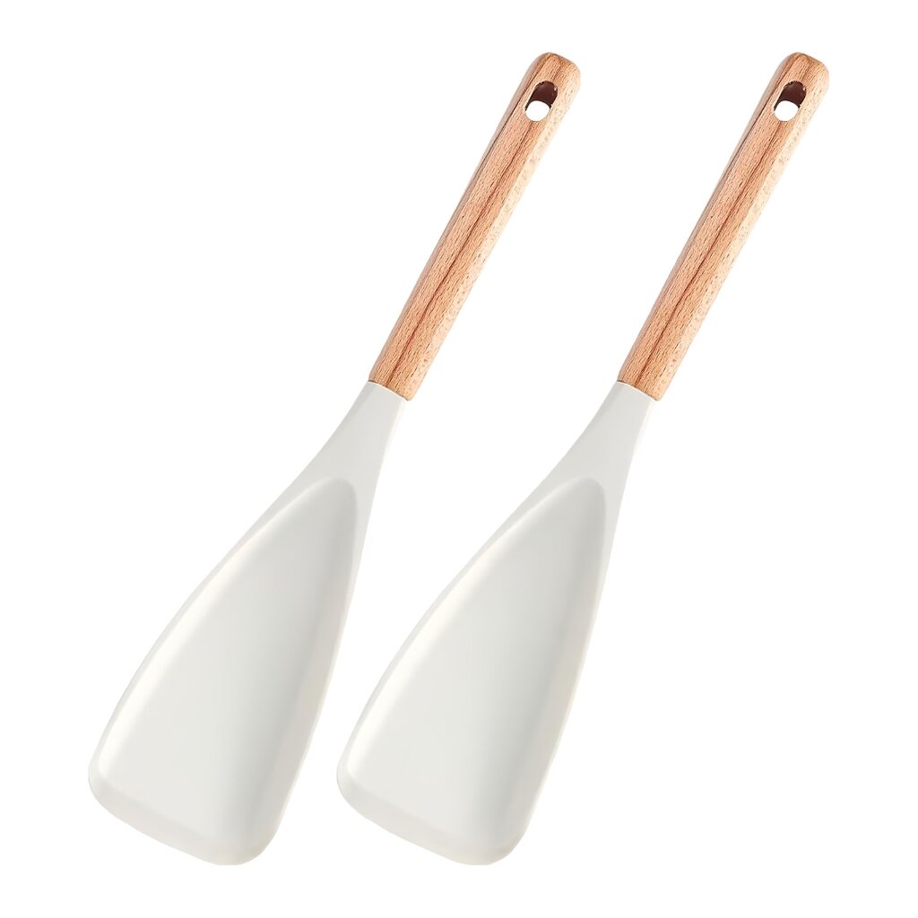 Многофункциональная лопатка, кухонная ложка, 2 салатные ложки-белый