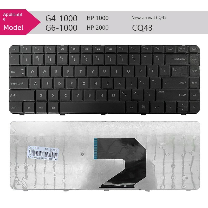 Подходит для клавиатур HP CQ40, CQ45, CQ41, CQ43, G4, G6, 1000, 2000, CQ32, G42, CQ510 Клавиатура G6-1000