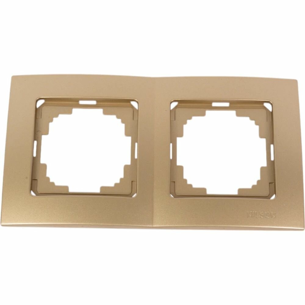 Двухместная рамка Nilson Touran metallic 24150092