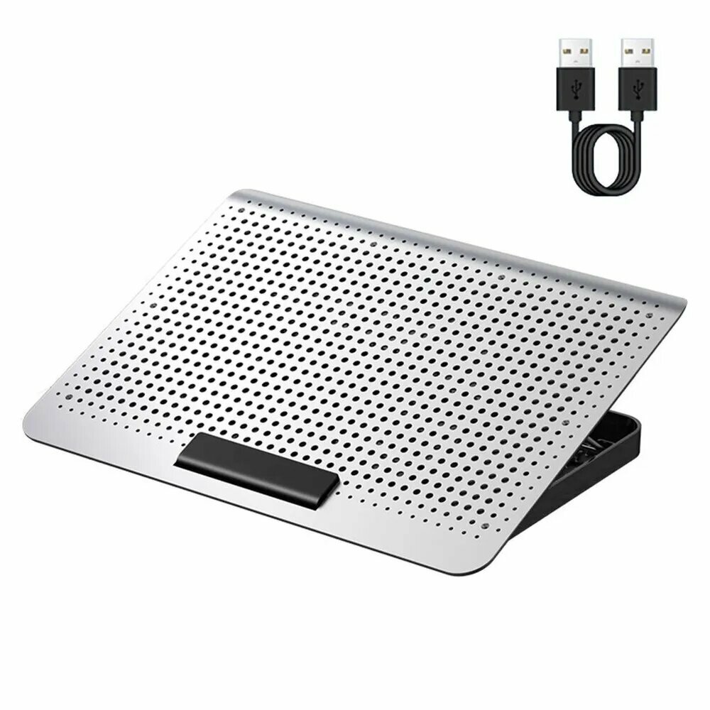 Алюминиевая охлаждающая подставка для ноутбука, игровая подставка, регулируемый вентилятор ноутбука 14-17 дюймов