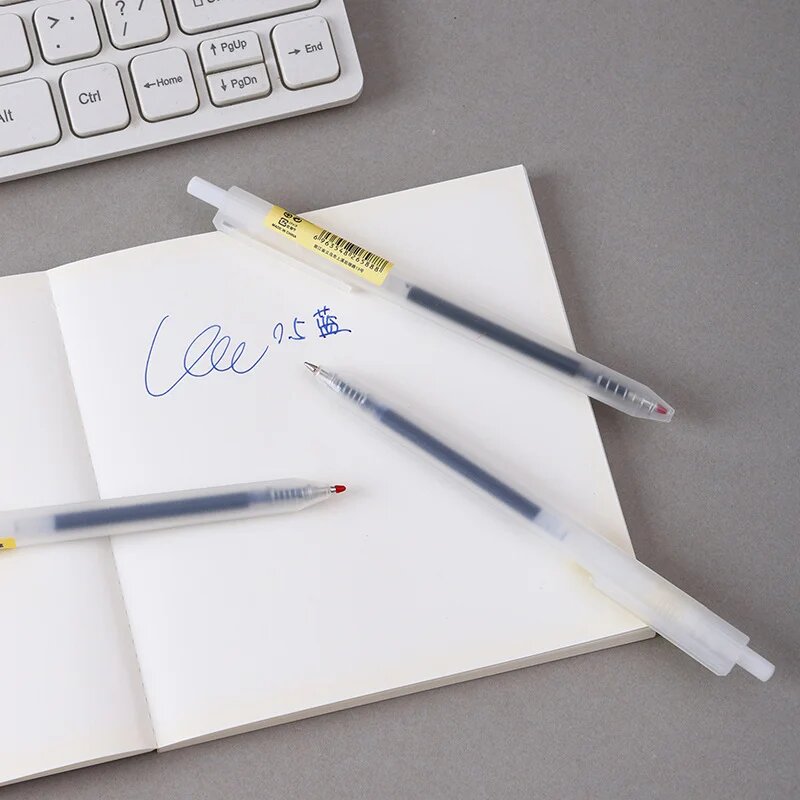 Гелевые ручки Blue-6 pen, черный/синий, 6 шт