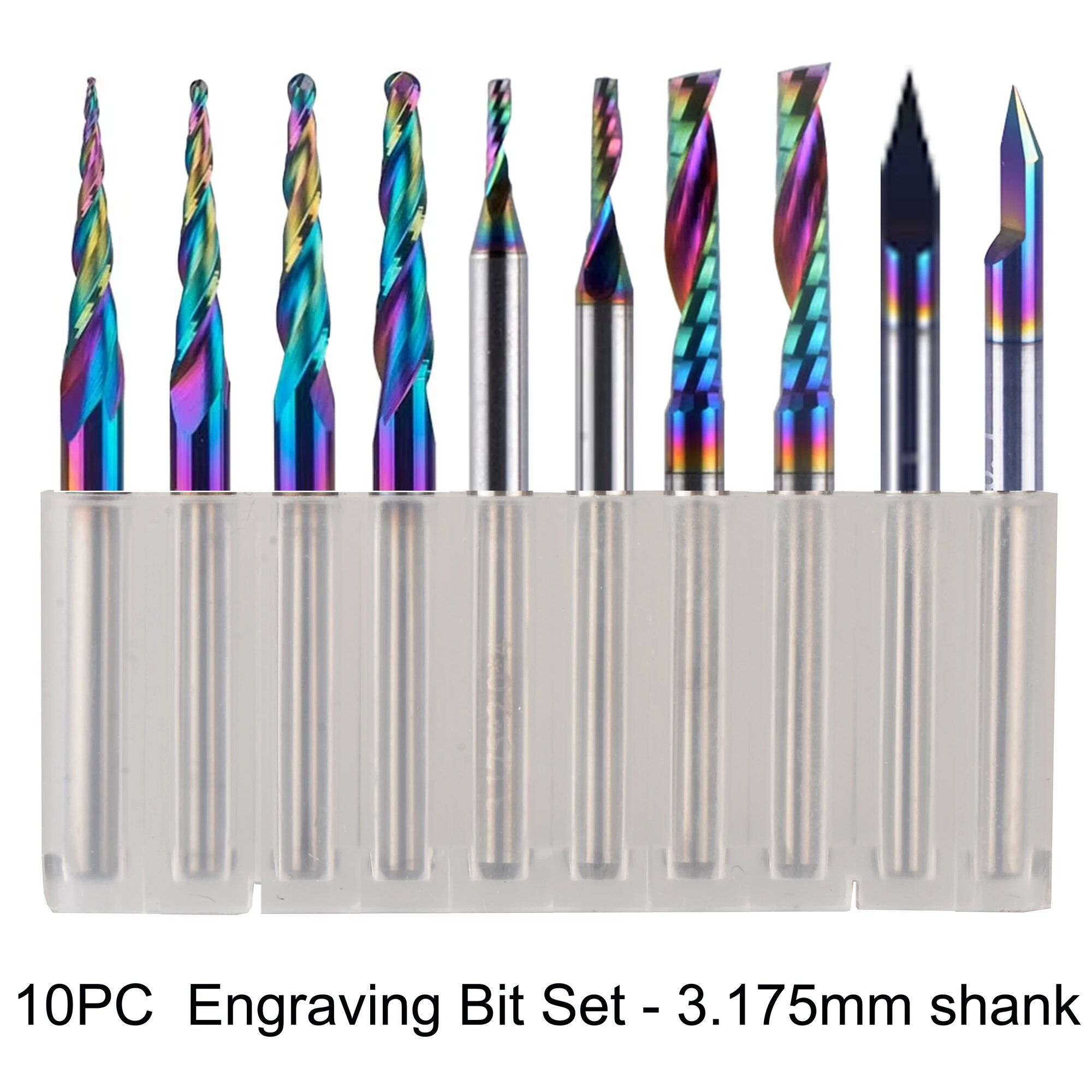 Набор фрез Dreanique для дерева 3,175 мм 10 шт.