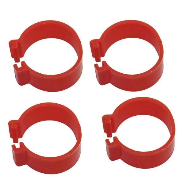 Кольца для ног Talk-Satisfied 30 шт, 25 мм, красный, желтый, синий, зеленый, фиолетовый, белый Красный, 30Pcs