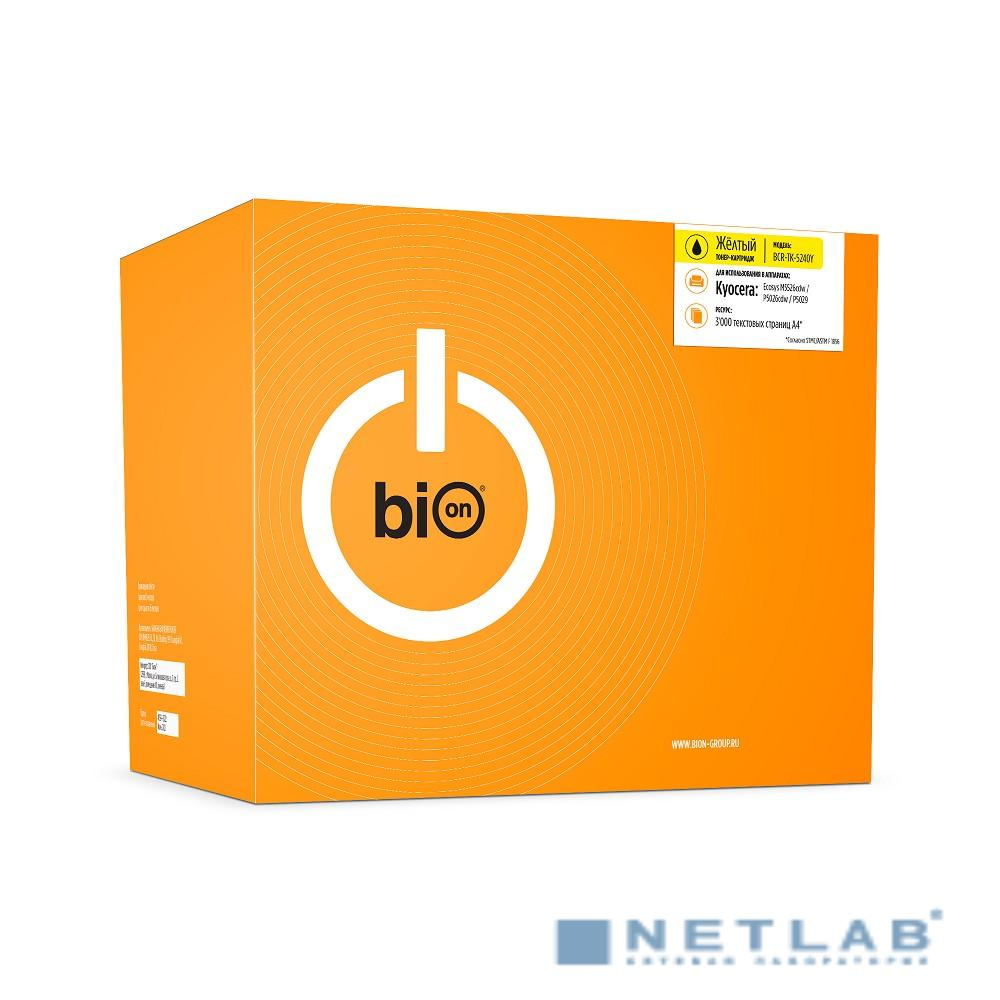 Bion Tk-5240c Тонер-картридж для Kyocera Ecosys M5526cdw/P5026cdw/P5027 (3000 стр.) Желтый
