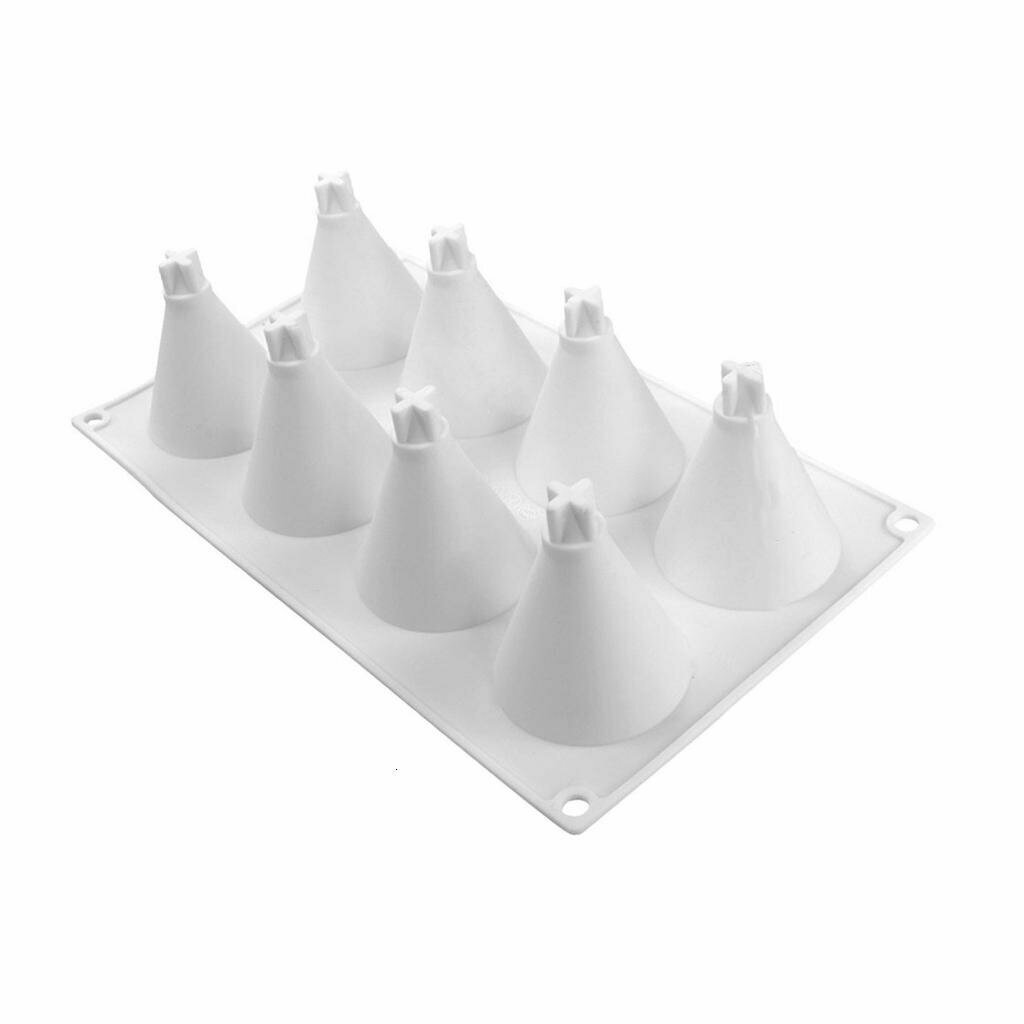 Конусные силиконовые формы для выпечки, 8 последовательных высоких значений c