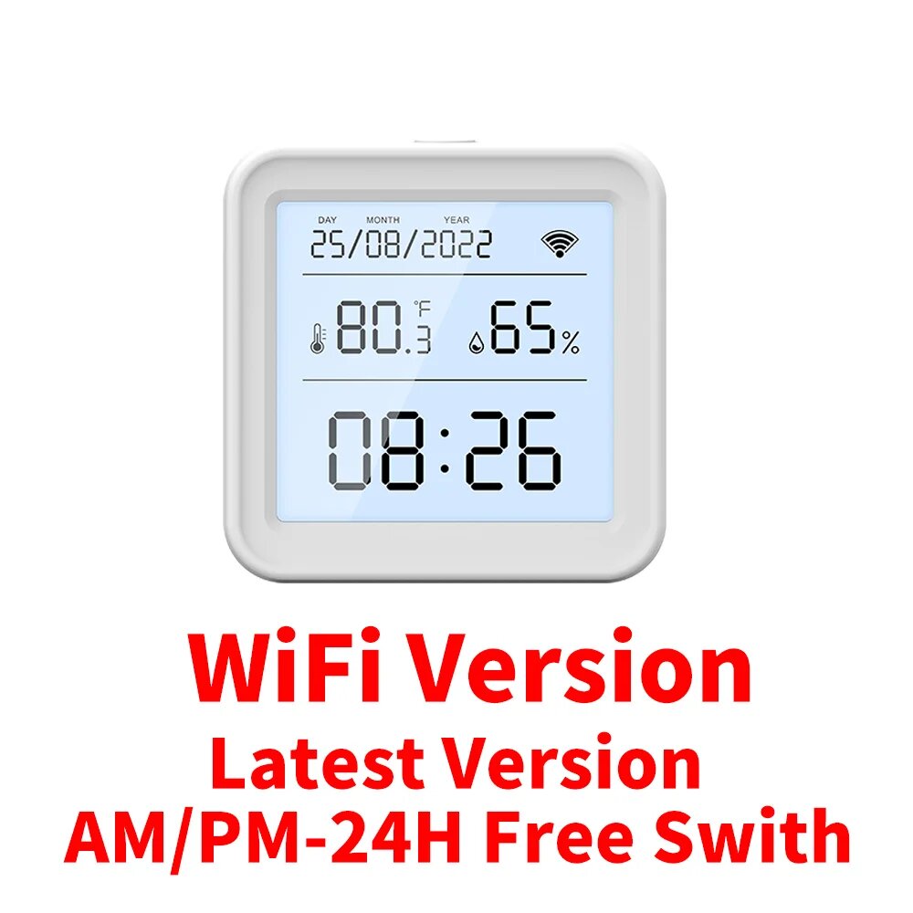 Smart Life Wi-Fi датчик температуры и влажности TH08 Latest Version