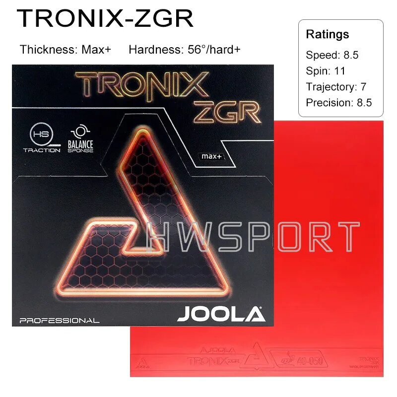 JOOLA TRONIX ACC CMD ZGR резина для настольного тенниса Tronix ZGR red
