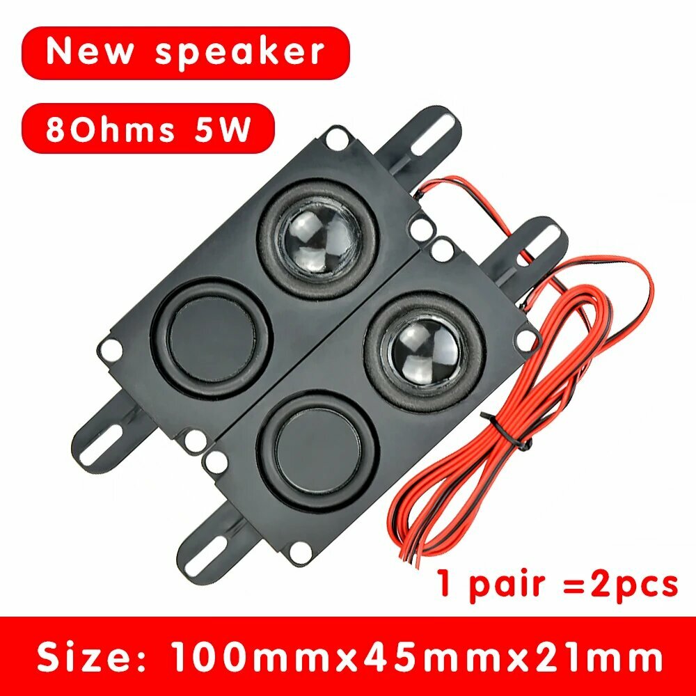 Портативные динамики 2 шт, 5 Вт, 8 Ом 2PCS