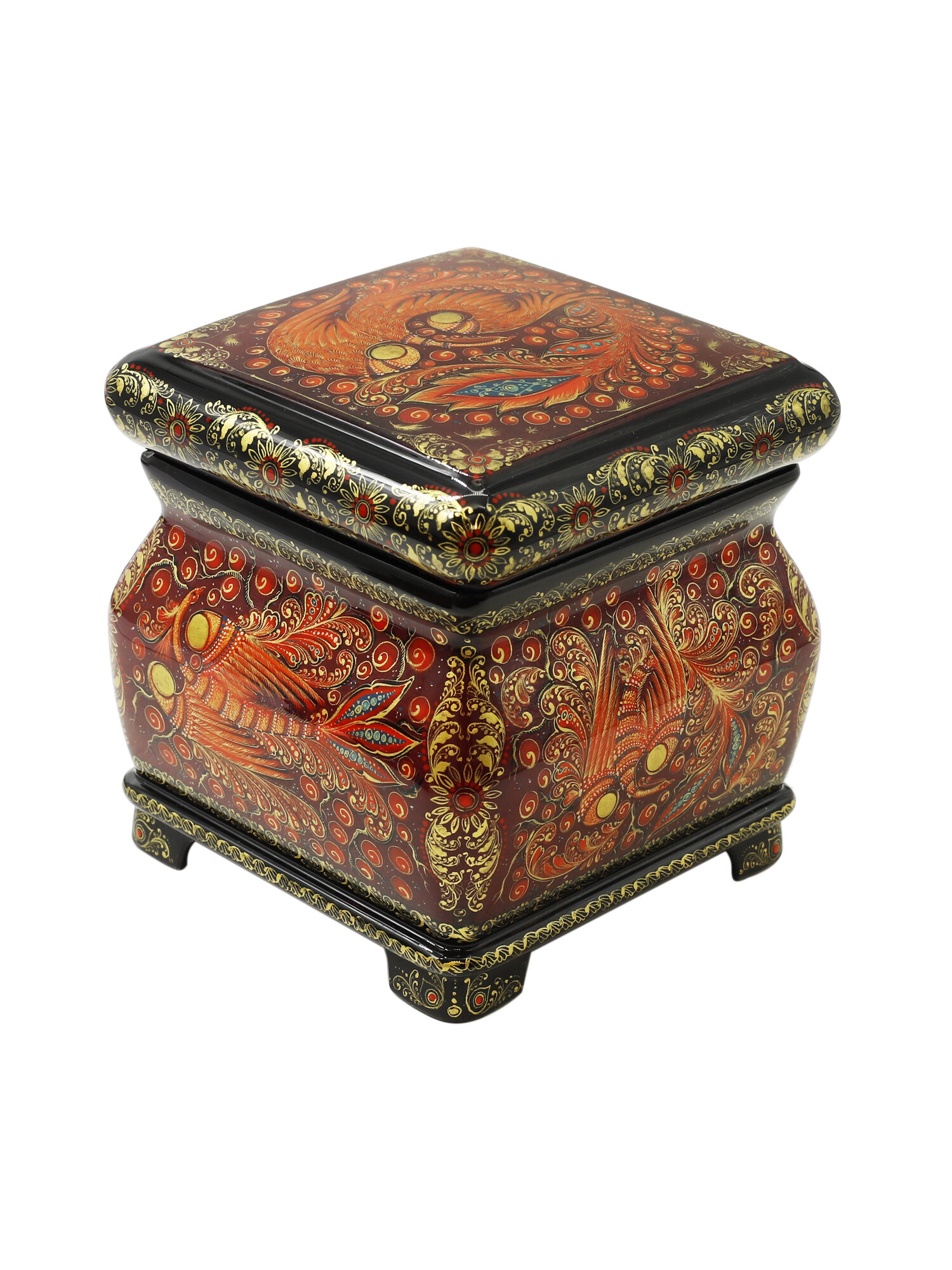 Шкатулка Холуй "Весна", ларчик, автор Петрова