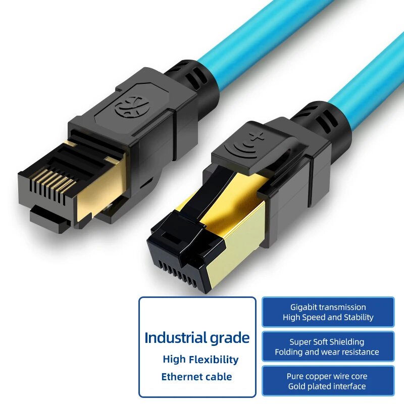 10 Гбит/с RJ45 промышленный Ethernet-кабель POE/PLC гибкий CAT6A S/FTP экранированный кабель автоматизации RJ45 для EtherCAT/Profinet/Siemens