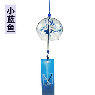 Японский чудесный стеклянный ветряной колокольчик, уличный стеклянный ветряной колокольчик, японский стиль, подвесное украшение, оптовая продажа, для активности в живописных районах, свежий подвесной орнамент