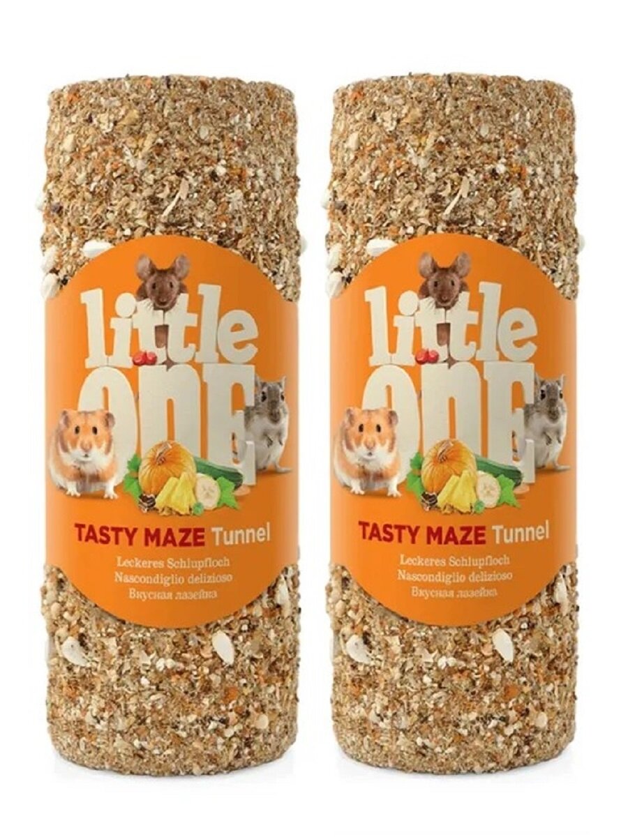 Little One Лакомство для грызунов Туннель "Вкусная лазейка" малый (2 штуки)