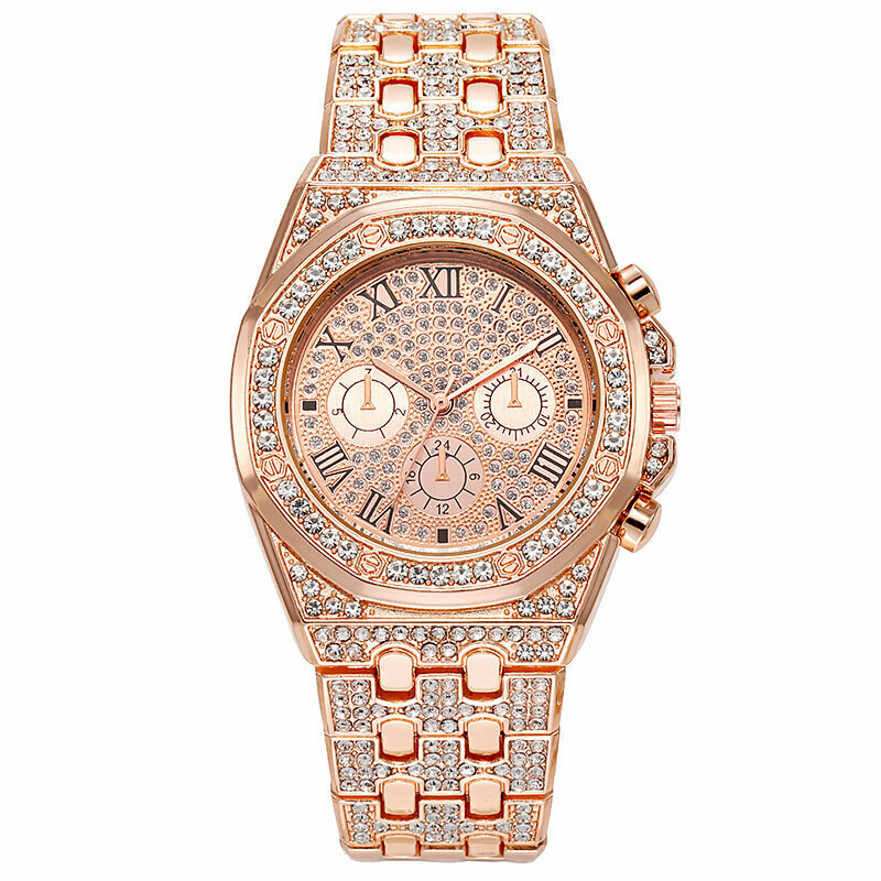 Модные часы с звездным небом, стальной браслет, инкрустированные бриллиантами, мужские и женские часы, полное бриллиантовое циферблат, три глаза, римские цифры, кварцевые наручные часы