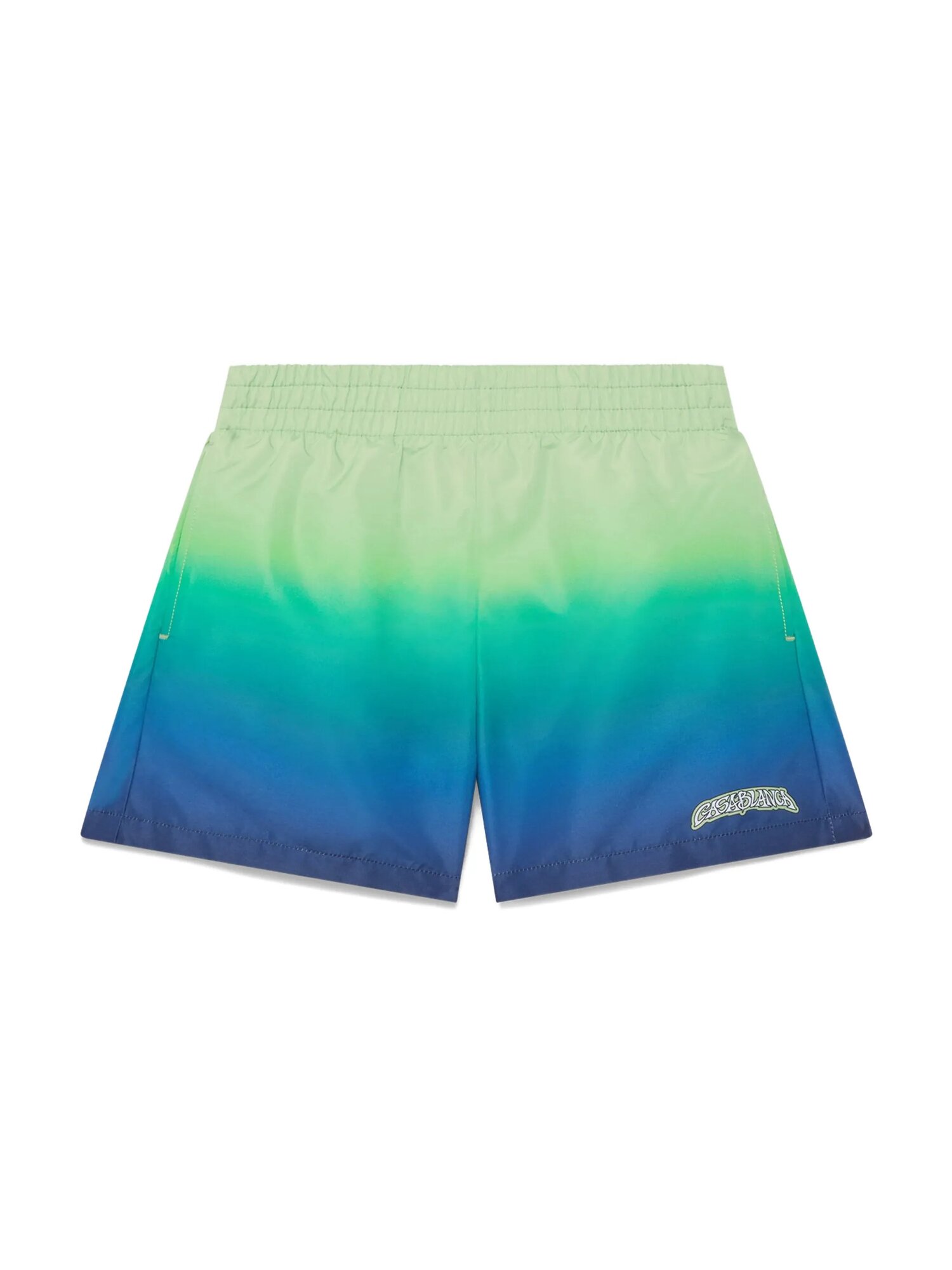 Шорты Casablanca Gradient logo-print swim shorts, размер 14 лет, синий — фото 1