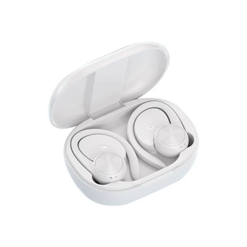 Беспроводные наушники TWS Bluetooth 5.0 с влагостойким дизайном, шумоподавлением и цифровым дисплеем - Белый