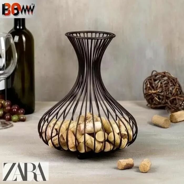 ZARA HOME Ваза, 24 см , Металтек, 1 шт