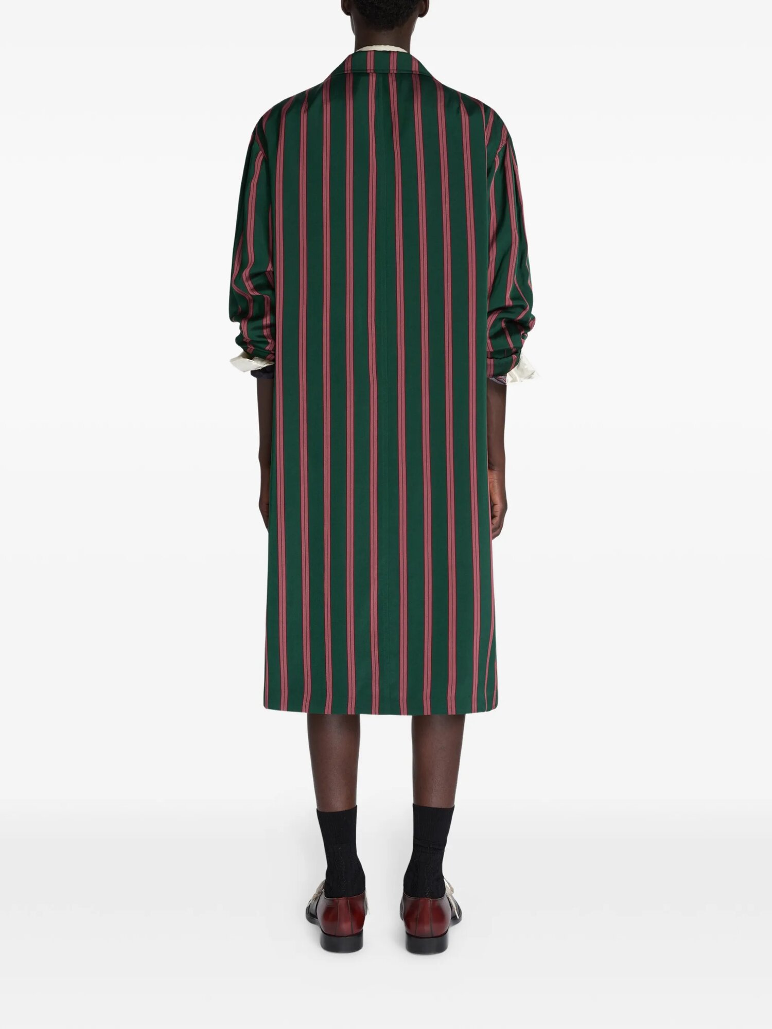 Пальто Dries Van Noten, размер 48, зеленый, — фото 1