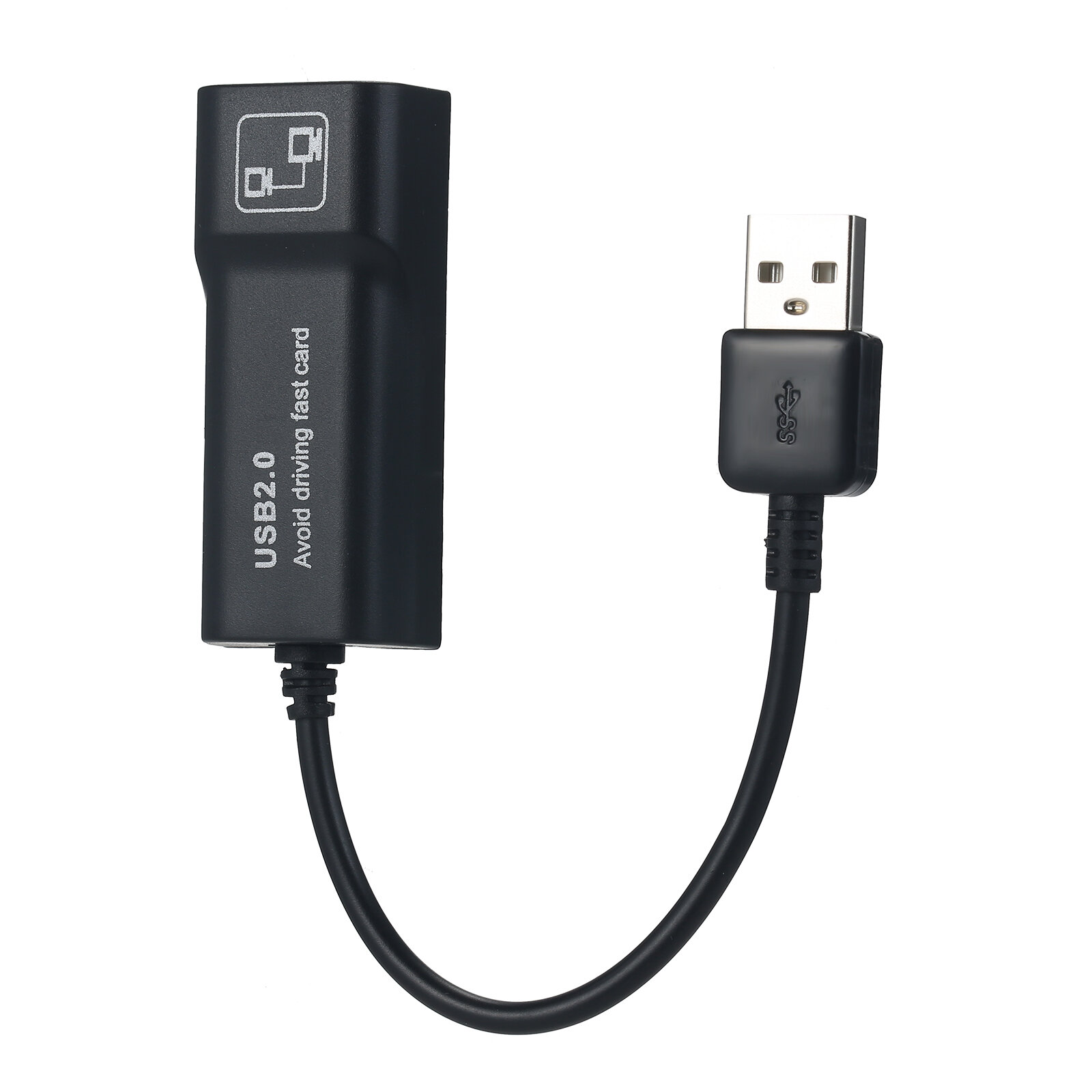 Перевод на русский: Ethernet адаптер USB 2.0 на RJ45, проводная сетевая карта 10/100 Мбит/с, совместим с ноутбуками и ПК (Macbook, Samsung, Dell, HP, Asus, Lenovo)