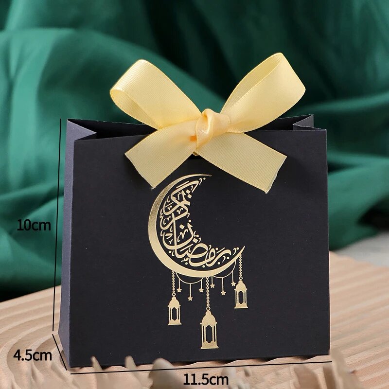 Подарочные пакеты для Рамадана, сумки для конфет Ид Мубарак, исламские мусульманские подарки, упаковочные материалы, украшения для Рамадана 2026