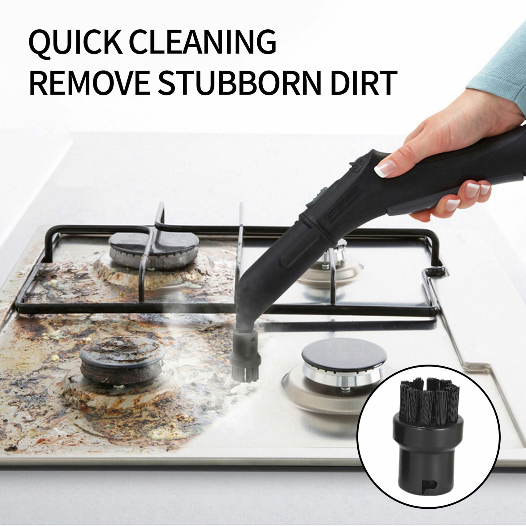 Насадка для спринклера с круглой щеткой для Karcher SC1 SC2 SC3 SC4 Большая круглая щетка для очистки щетки для паровой подметальной машины