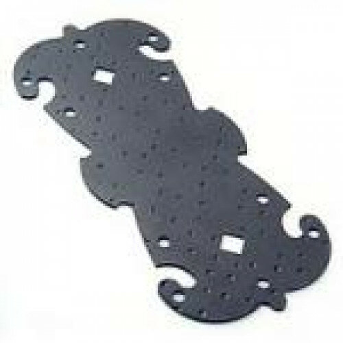 Пластина крепежная 135-60-2.1 черная фигурная //