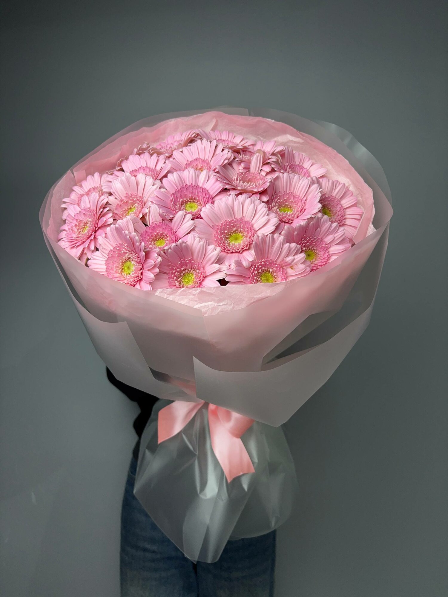 FRESH FLORA Герберы мини 20 шт. розовые купить с доставкой