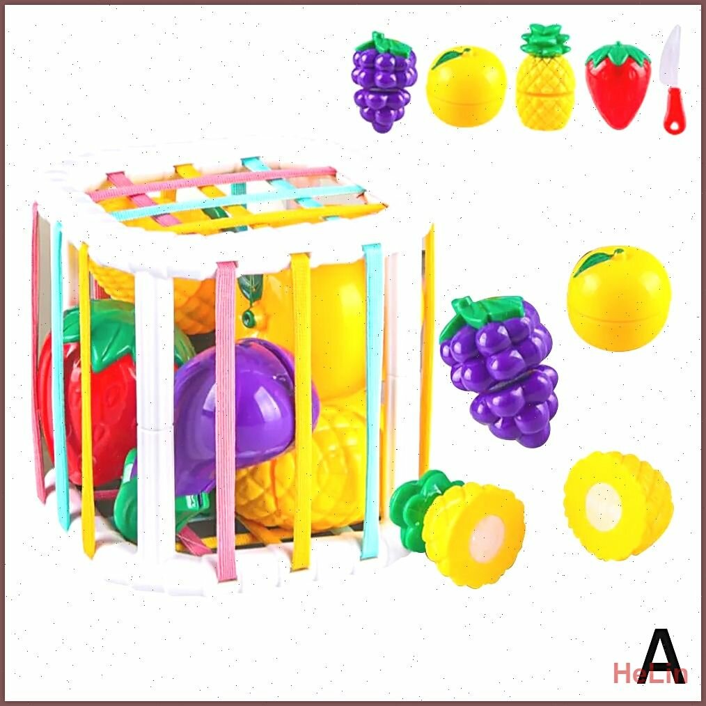 Разрезанные фрукты Cesele для раннего образования в форме цветных игрушек