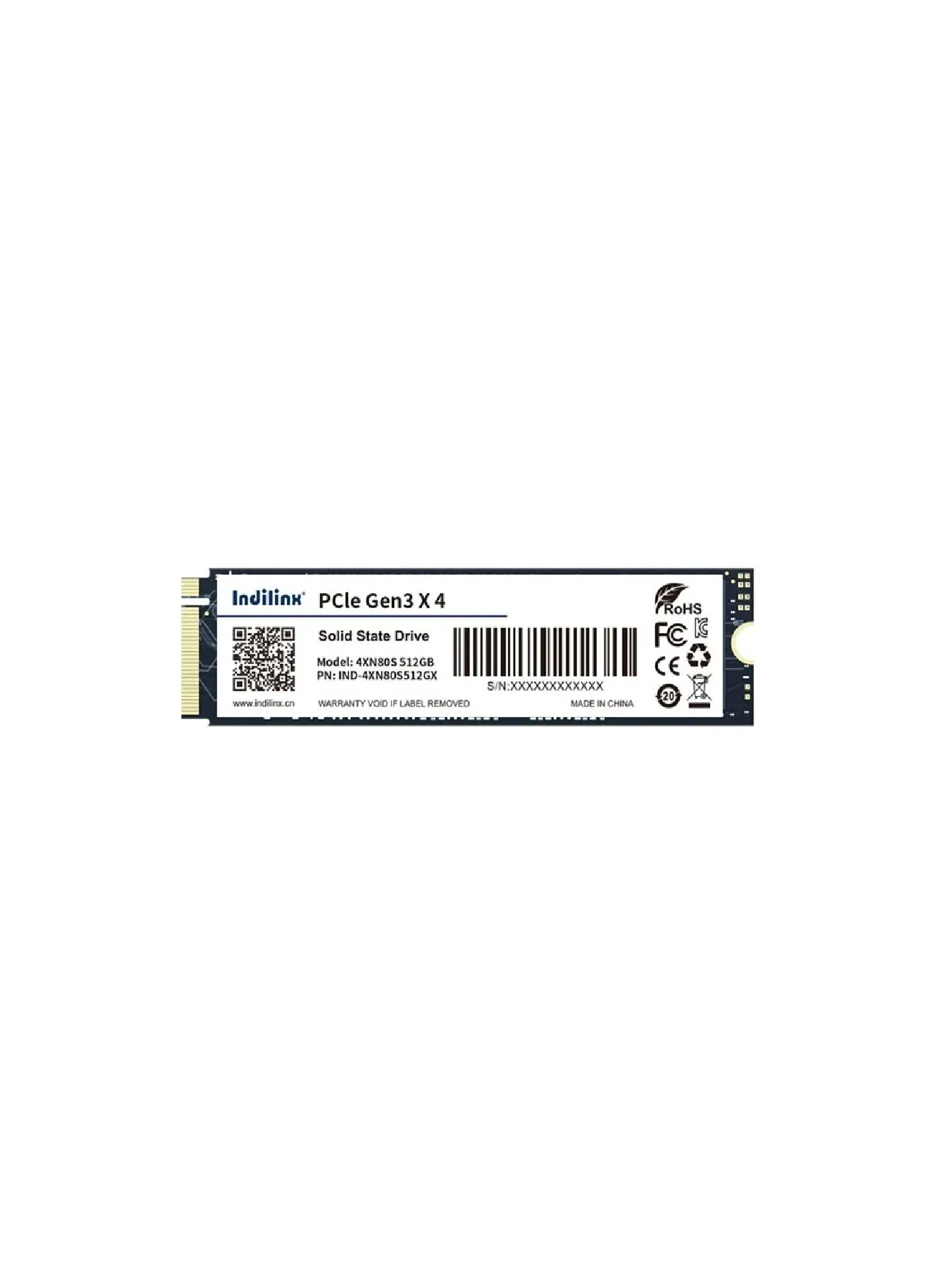 Накопитель SSD Indilinx 512Gb M.2 2280 NVME PCI-E (IND-4XN80S512GX)