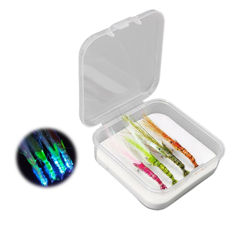 Силиконовые креветки для рыбалки оснащенные 1 шт