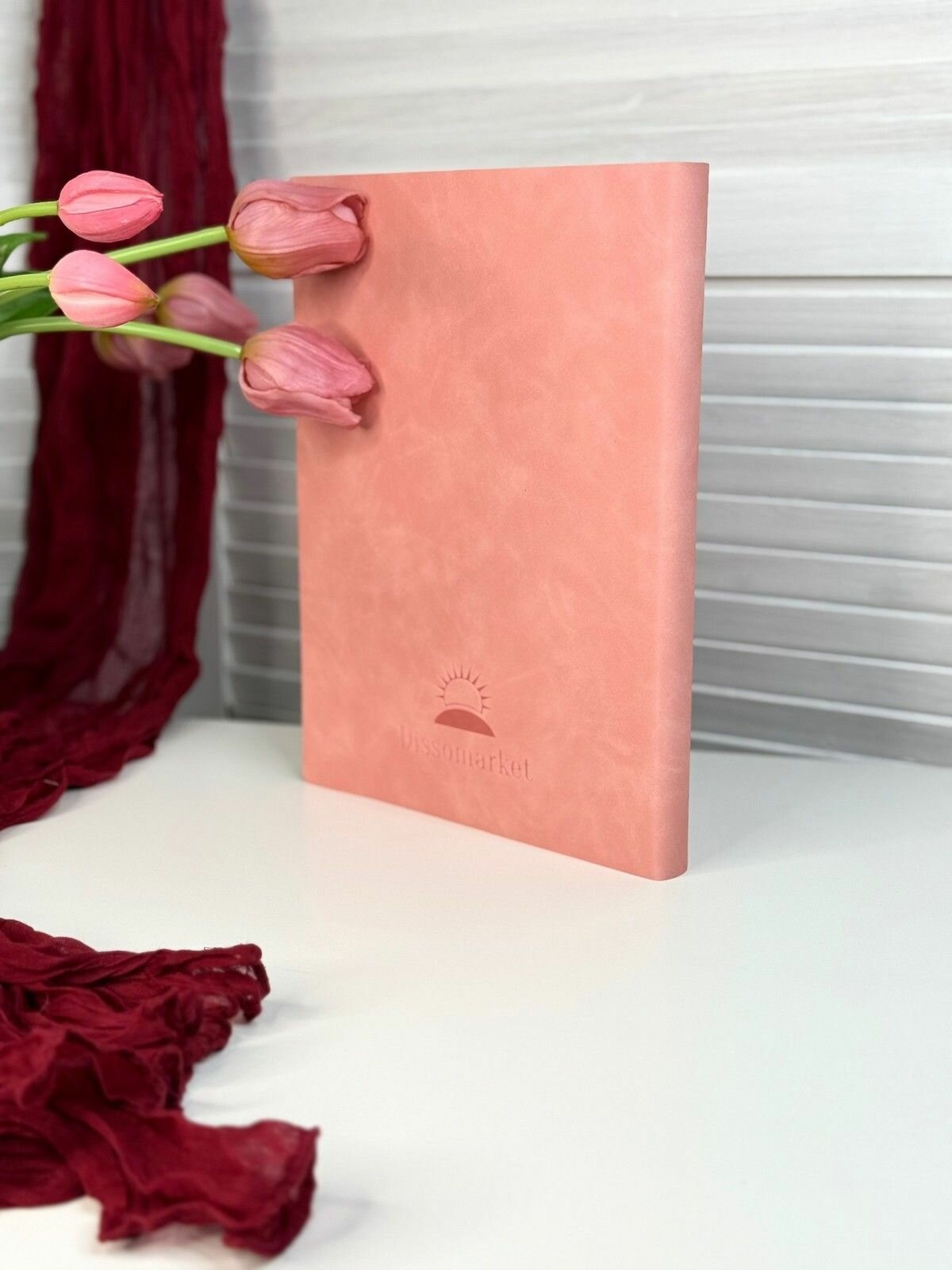 Блокнот А4 200л. (400страниц) без разлиновки Розовый