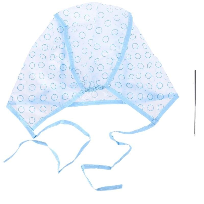 Шапочка для окрашивания волос с кистью, 2 шт, Фиолетовый