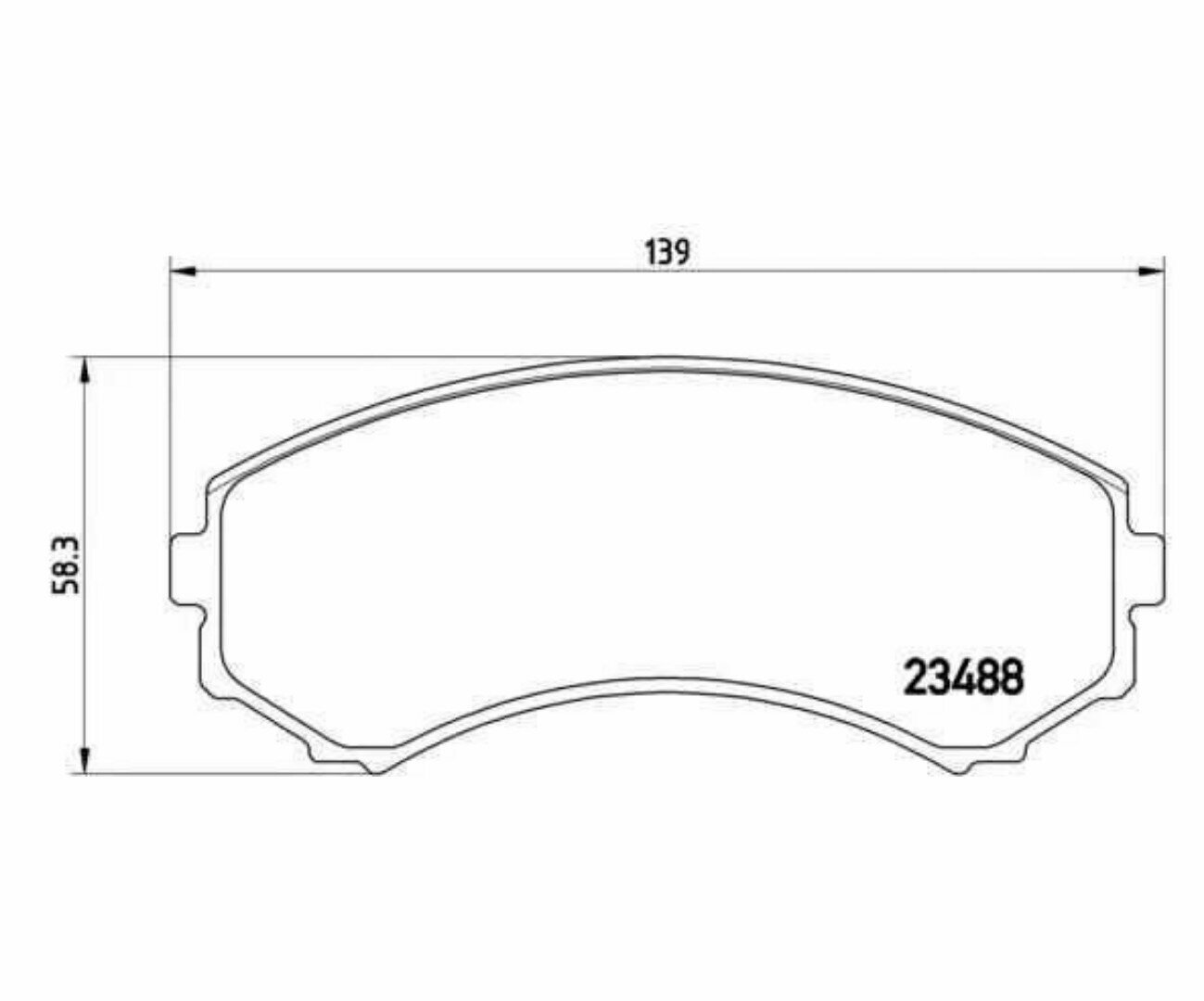 Колодки тормозные BREMBO P54029 передние, Mazda E-Serie Box SR2 2200 D 4WD Kw 47 03, 91- 05, 03 F, Mazda E-Serie Box SR2 E2000 Kw 70 06, 94- 05, 03 F, Mazda E-Serie Box SR2 E2200 D