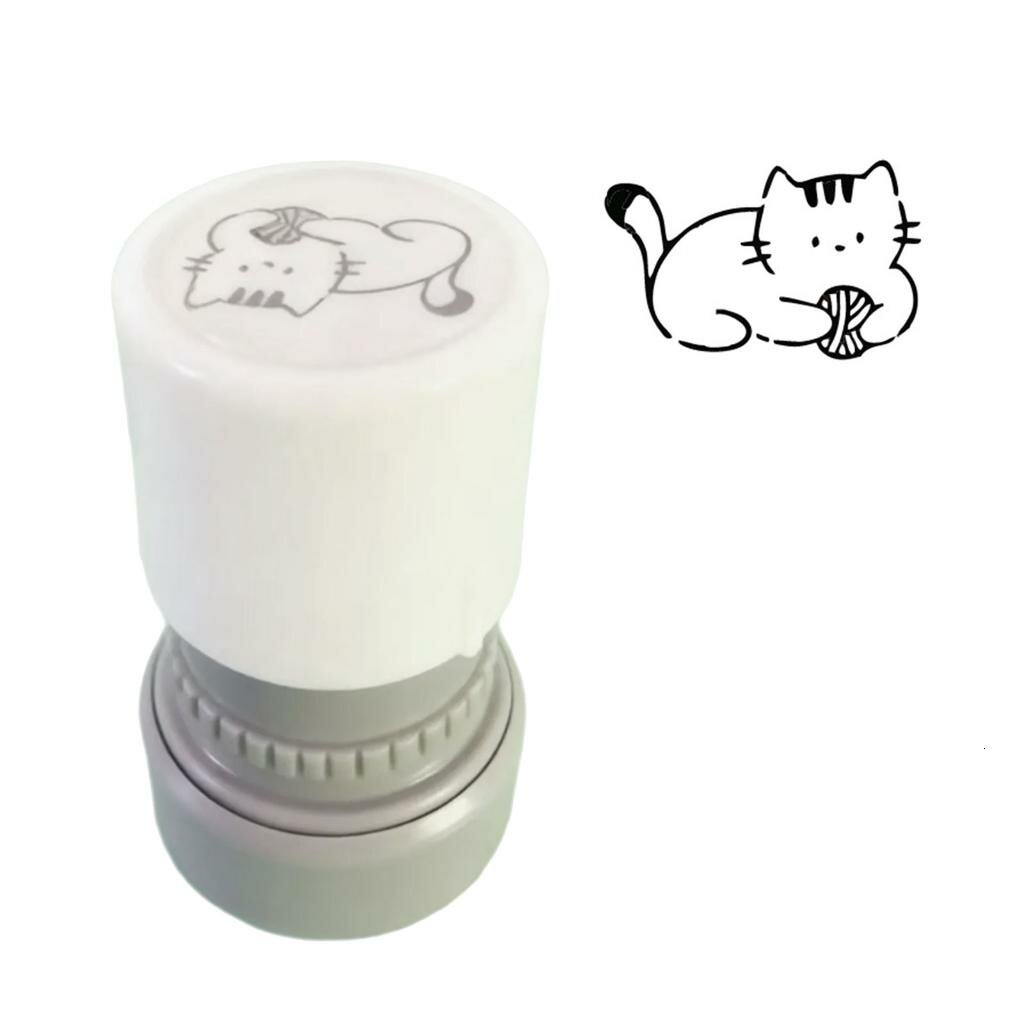 Декоративный штамп для детей с котёнком, Жизненная сила.