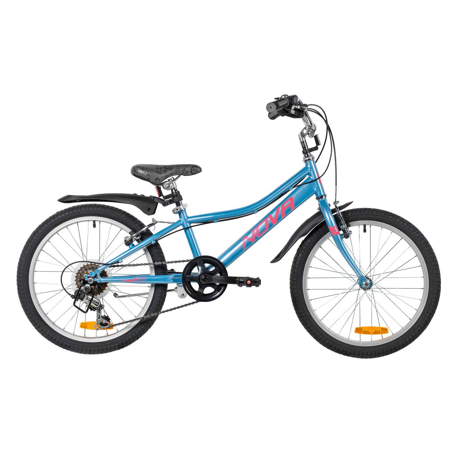 Детский велосипед Novatrack Alice 20 (2026), цвет Голубой, на рост 110-130 см