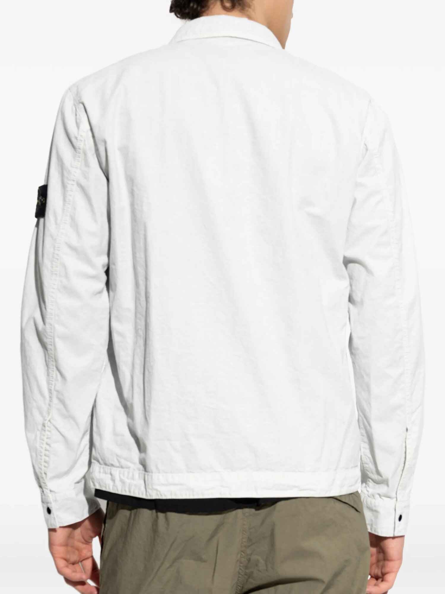 Куртка Stone Island Patch-pocket shirt jacket, размер 2XL, белый — фото 1