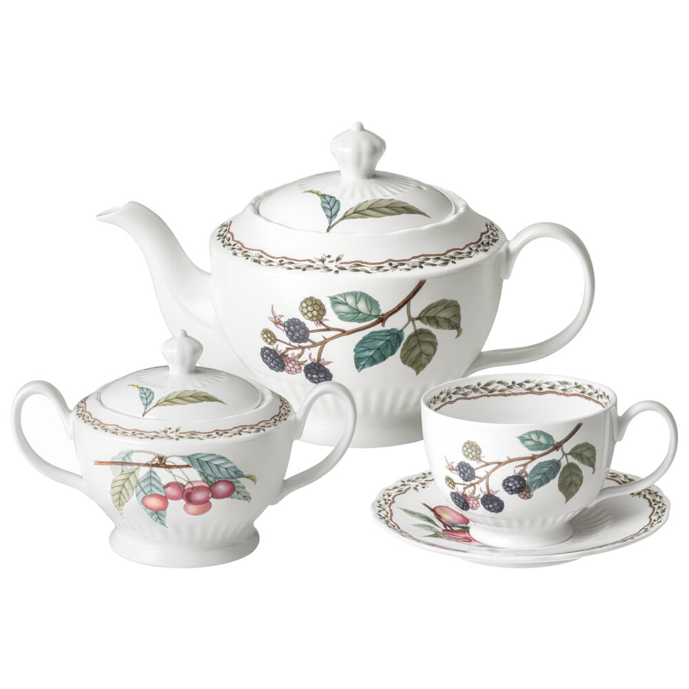 Чайный сервиз lefard fruit garden на 6 персон 14 пр. 800/350/260 мл KSG-590-641