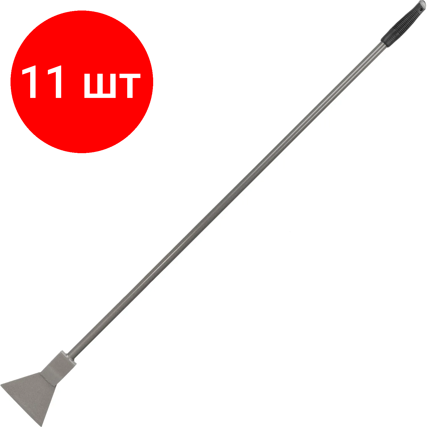 Комплект 11 штук, Ледоруб рубаха-парень 1.1кг метал. черенок 2934