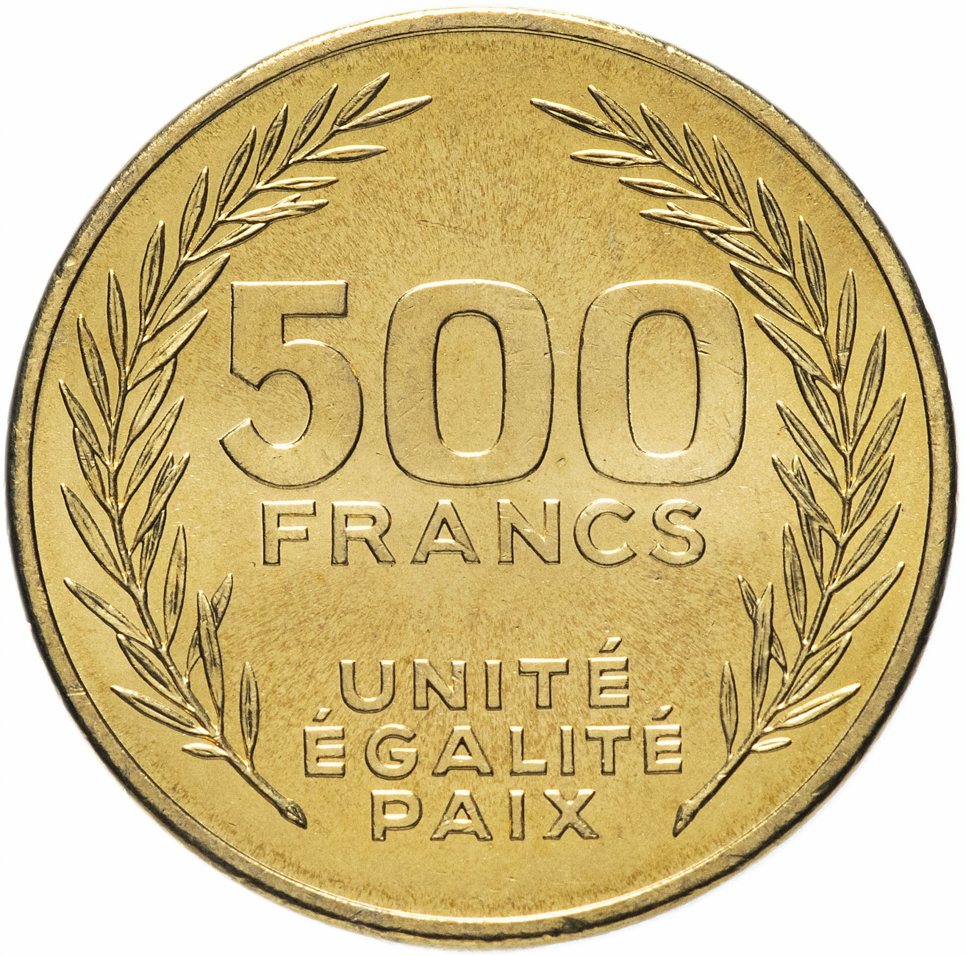 Джибути 500 франков francs 2010, Бронза, в сохранности UNC