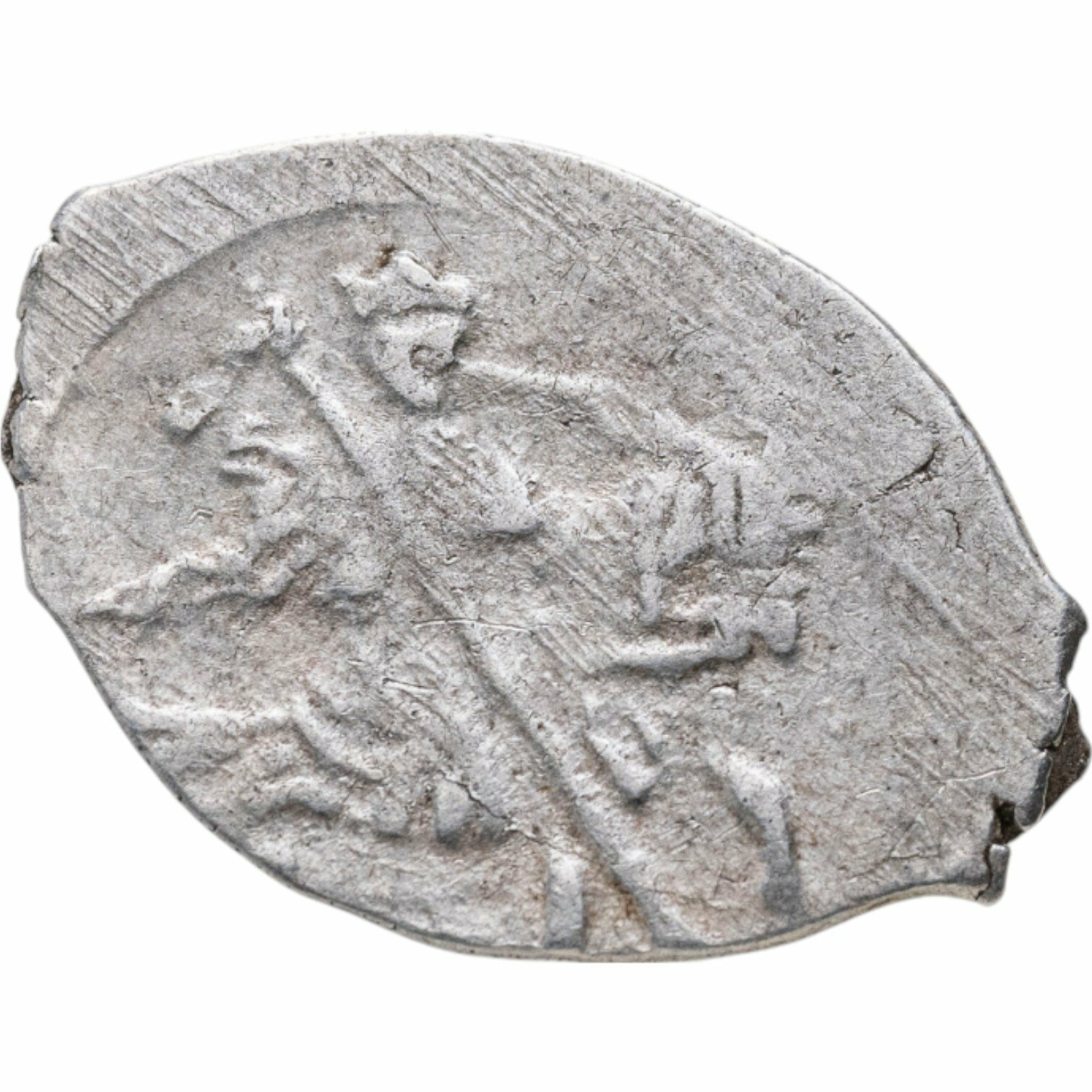 Василий IV Шуйский Смута Копейка чекан Москвы, Серебро, в сохранности VF