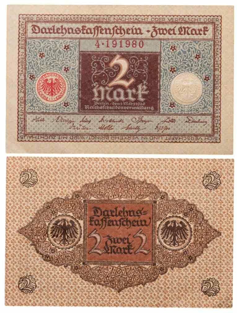 Германия 2 марки 1920